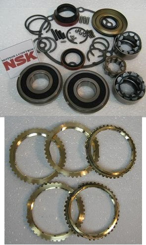 290 GETRAG (5LM60) TRANSMISSION REBUILD KIT WITH SYNCHRO RINGS FITS '89 ...
