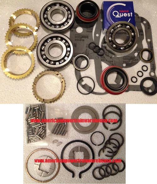 NP833 TRANSMISSION REBUILD KIT With SYNCHRO Rings Fits 3-SPD W/OD & 4 ...
