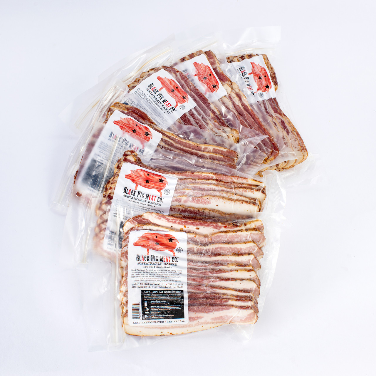 3 packs Black Pig Bacon - Black Pig Meat Company