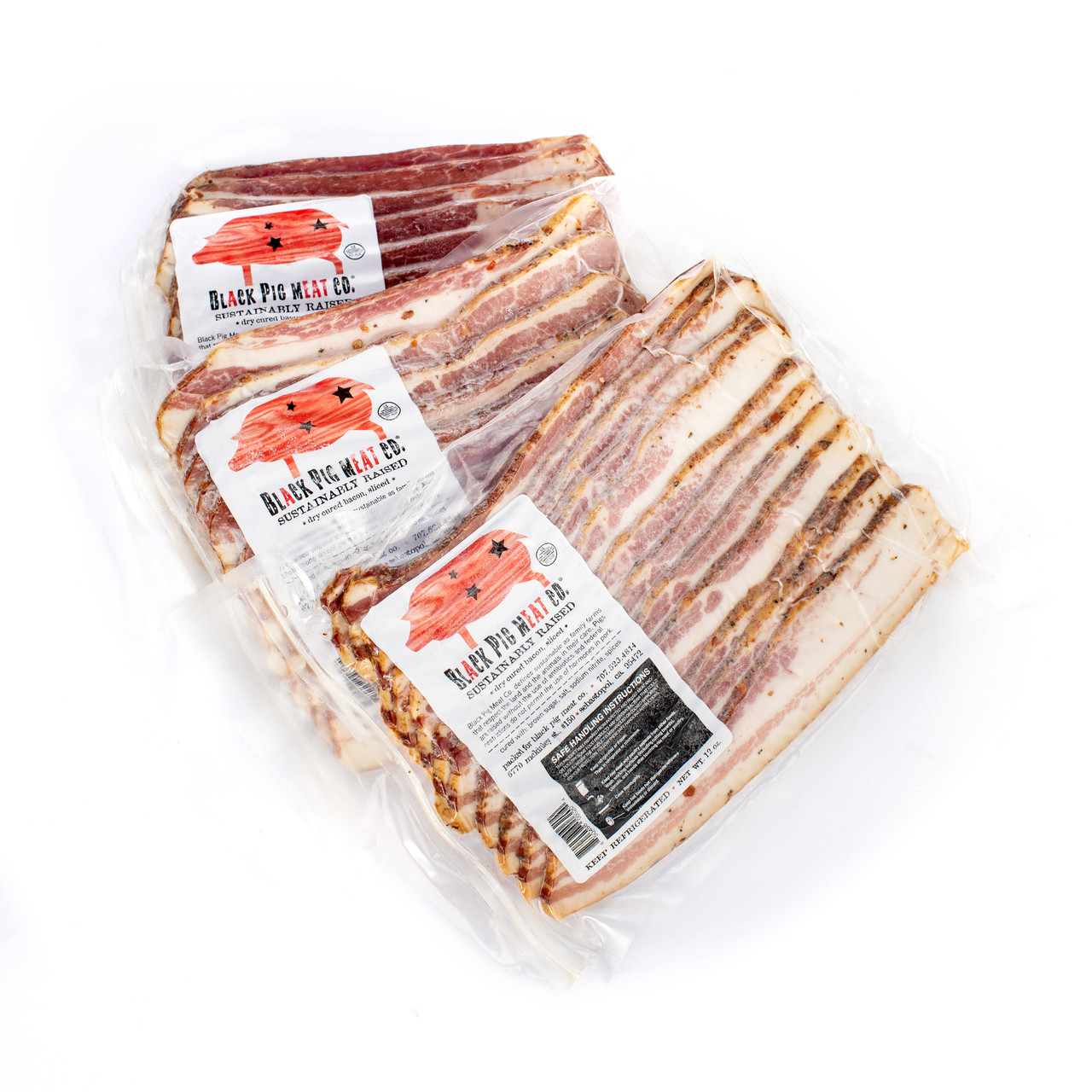 3 packs Black Pig Bacon - Black Pig Meat Company