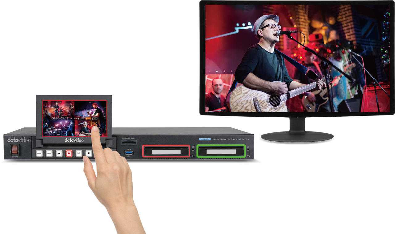 Datavideo HDR-90 4K ProRes Digital Video Recorder - Rackmount Model