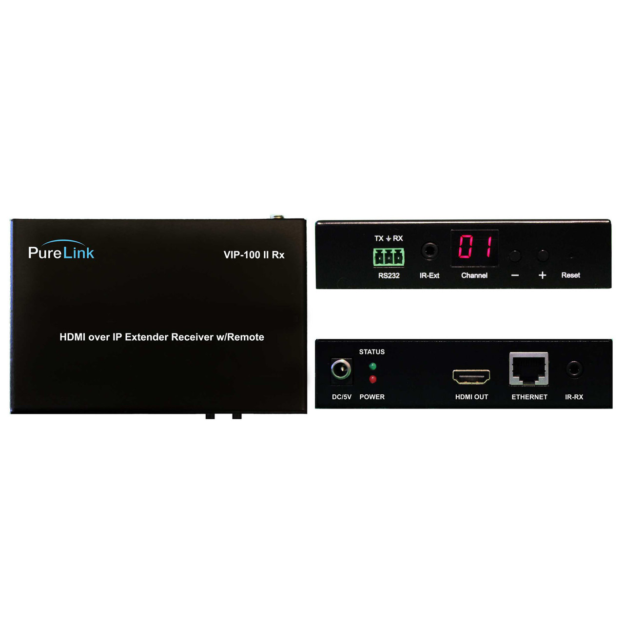 PureLink VIP-EXT-100-1 Full HD 1080P HDMI over IP Extension System ...