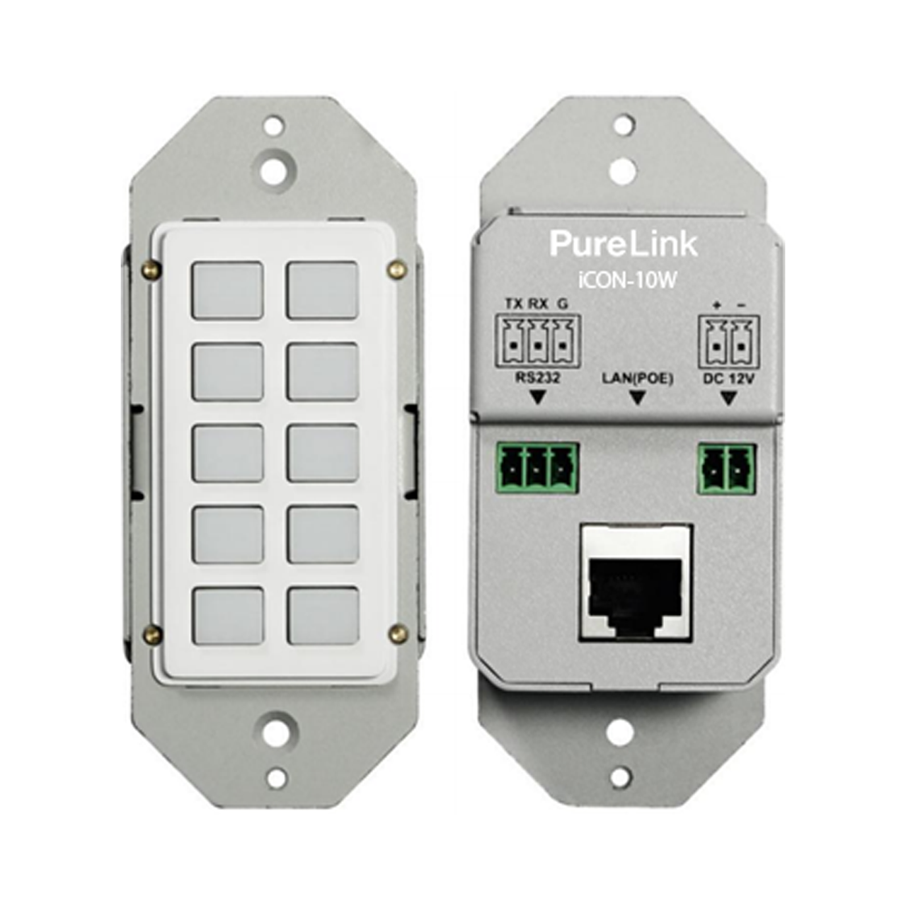 PureLink iCON-10W iCON 10W - 10 Button Programmable LAN/RS232 ...