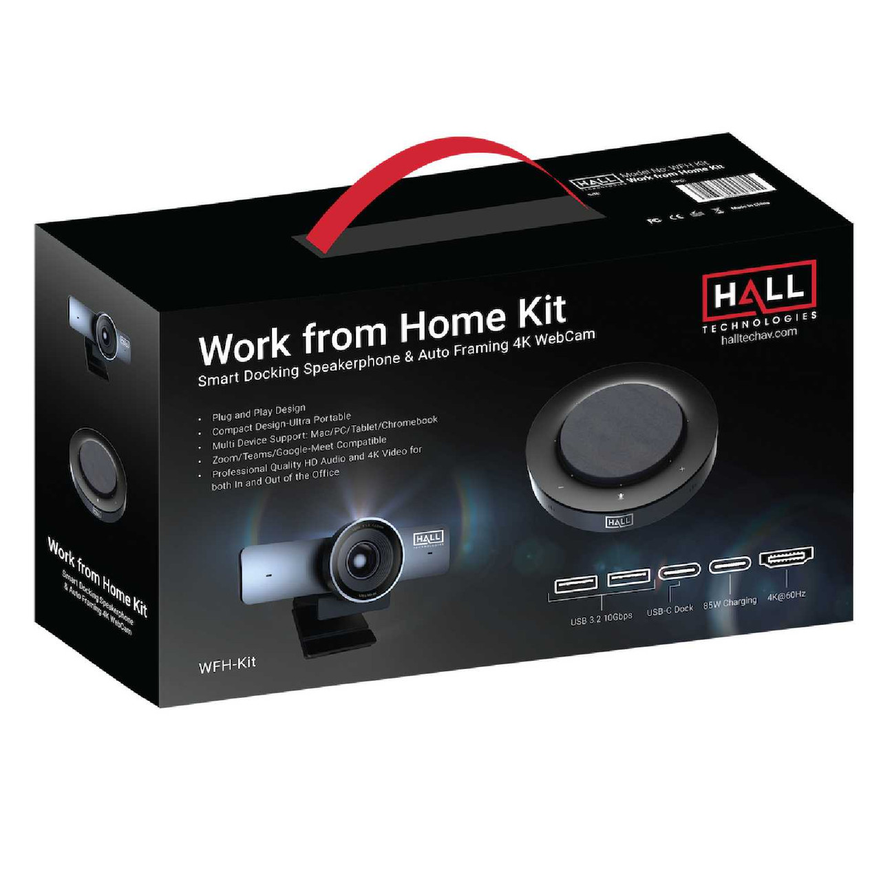 Hall Technologies HT-WFH-KIT Work for Home Kit 4K AI Camera ...
