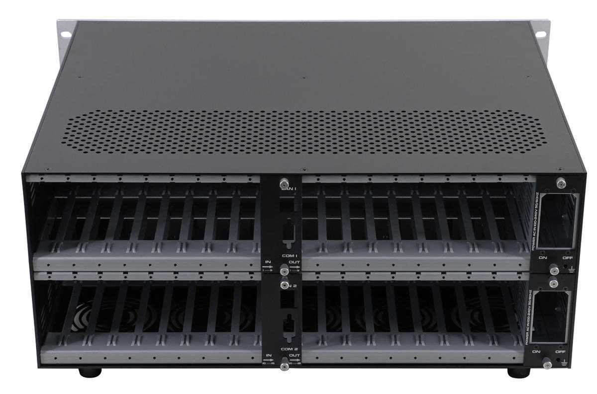 Empty 18x18 Modular Matrix Chassis with a 7" Color Touchscreen, WolfPack