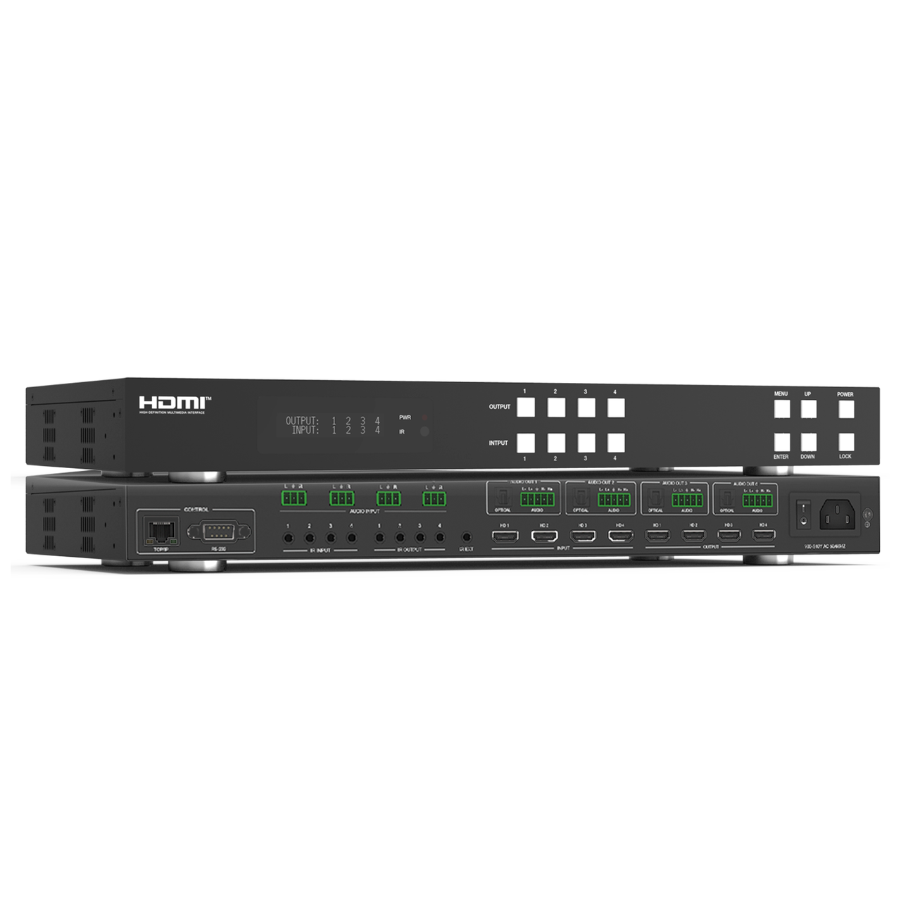 WolfPack 4K 30 Hz 4x4 HDMI Seamless Matrix Switch with Video Wall ...