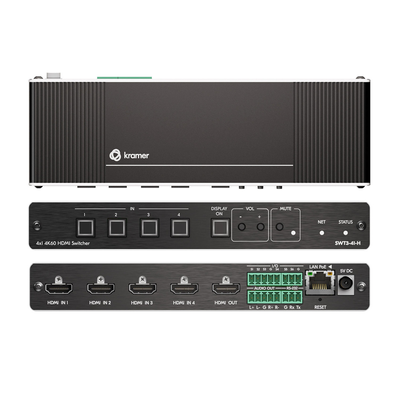 Kramer SWT3-41-H 4x1 4K60 HDMI Switcher