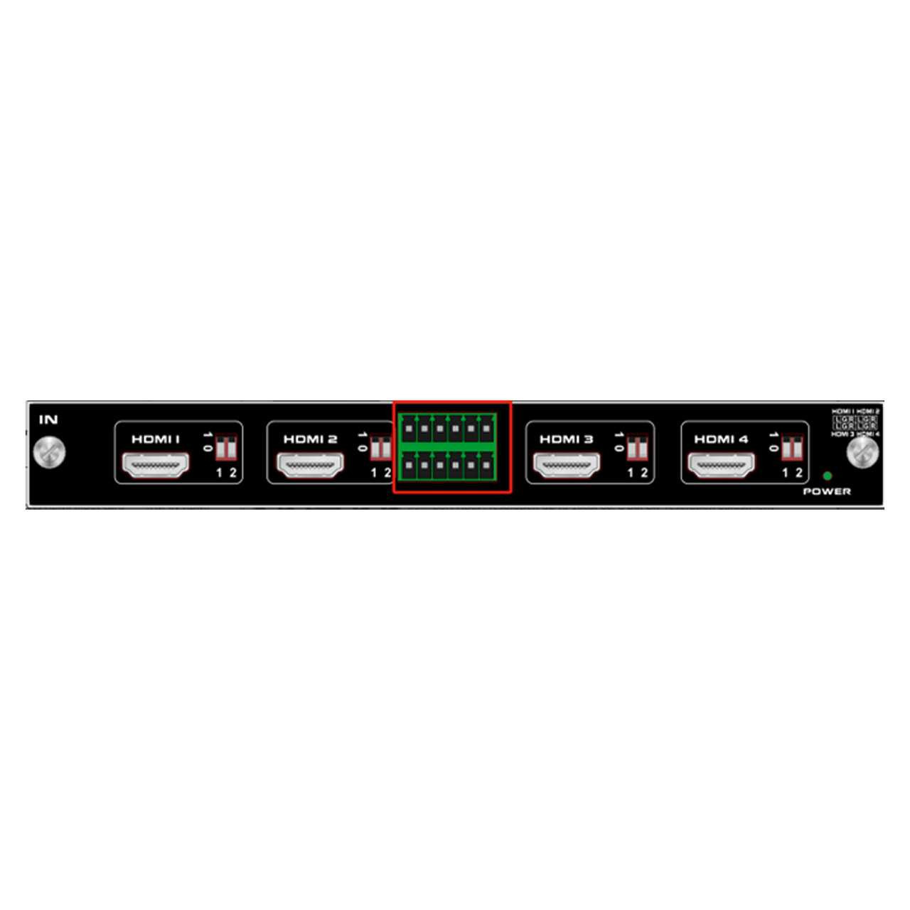 1080p 4x8 Modular HDMI Matrix Switcher w/HDMI In & Out and Video Wall ...