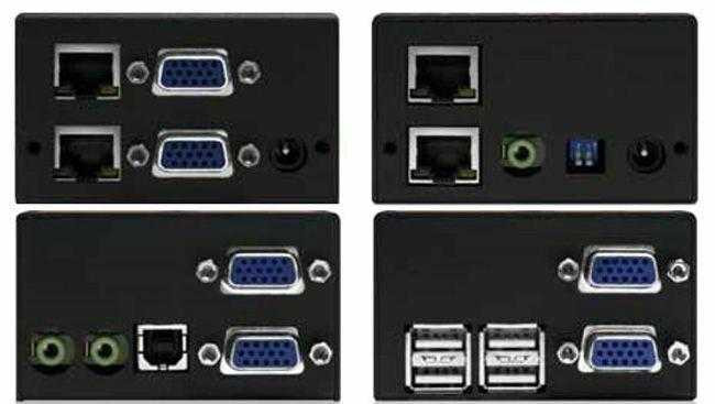 Adder X-USBPRO-MS2-US Audio and 4-port USB Extender over CATx - 1000ft