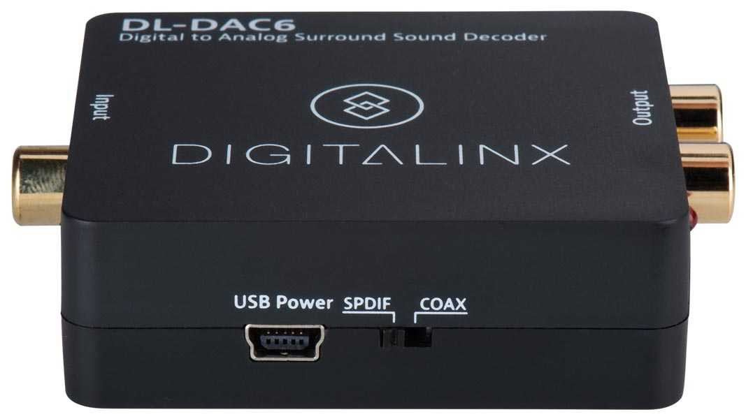 DigitaLinx DL-DAC6 Digital to Analog Surround Sound Decoder