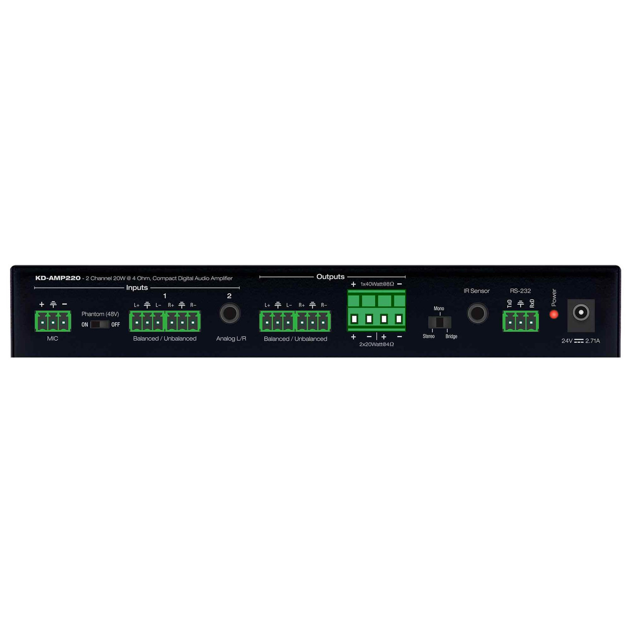 Key Digital KD-AMP220 2-Channel Compact Digital Amplifier