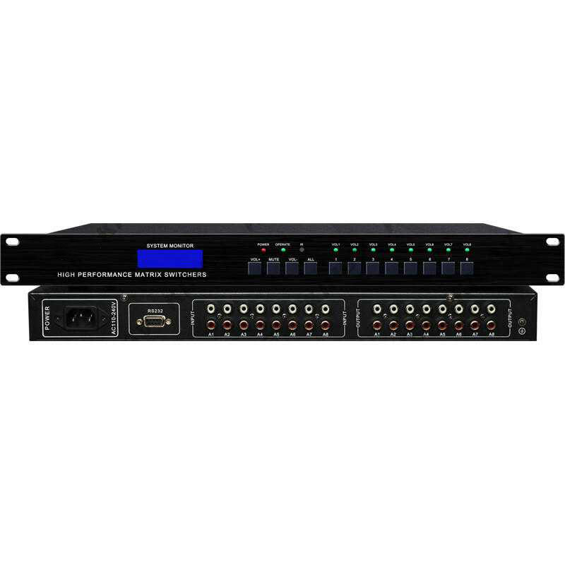 WolfPack 8x8 Audio Matrix Switch Volume & Fader Controls