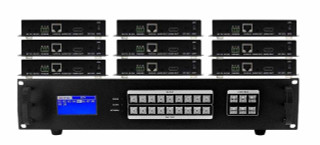 4K 9x9 HDMI Matrix Switch with Apps & WEB GUI, WolfPack