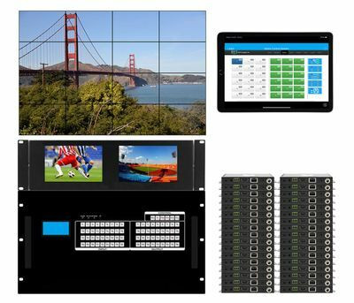 Modular HDMI Matrix Switchers Up To 36 TVs with Video Walls via CAT6
