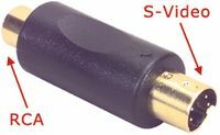 Composite to s-video s video svideo to composite converter adapter ada