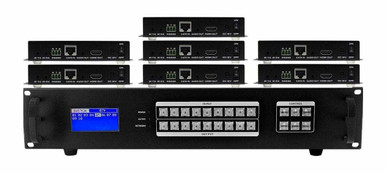Seamless 6x7 HDMI Matrix Switcher over CAT6 w/7-HDBaseT Receivers ...