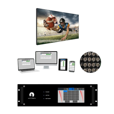 16x4 SDI Matrix Switch with a Video Wall Function & Apps, WolfPackGold