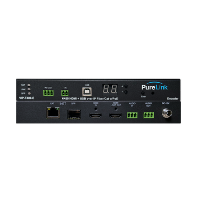PureLink VIP-T400-E 4K60 HDMI & USB/KM CAT and Fiber – AV over IP Encoder