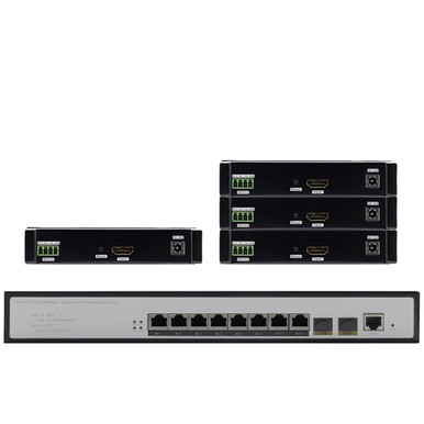 4K 30 Hz 1x3 HDMI over IP POE Splitter, WolfPack