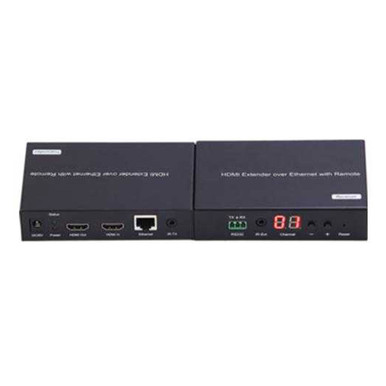 HDMI Over LAN Adapter w/POE, Remote Control, HDMI Loopout, IR & LED ...