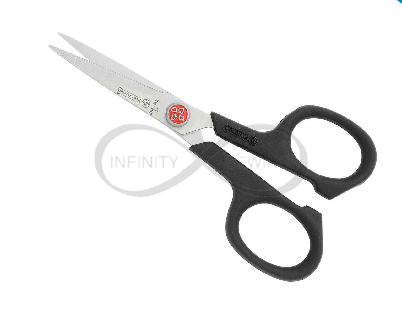 Mundial Red Dot 668 4-1/4" Lightweight Non-Slip Embroidery Scissors