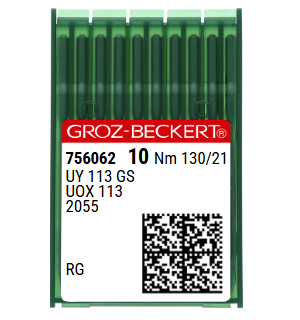 Groz Beckert UY113GS NM 130 Size 21 Industrial Chainstitch Needles ...