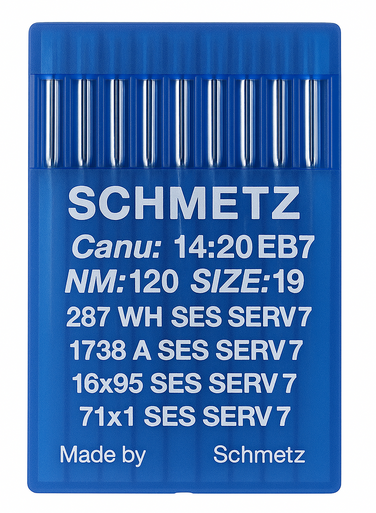 Schmetz 16X95 SES SERV 7 Size 120 Industrial Sewing Machine Needles ...