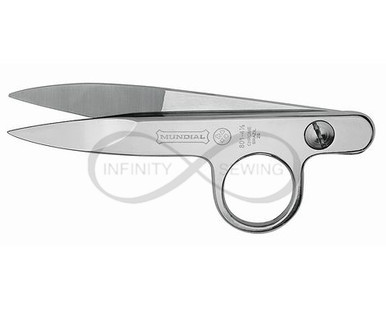 Mundial 801 4-1/2" Curved Chrome Plated Thread Snips/Snippers