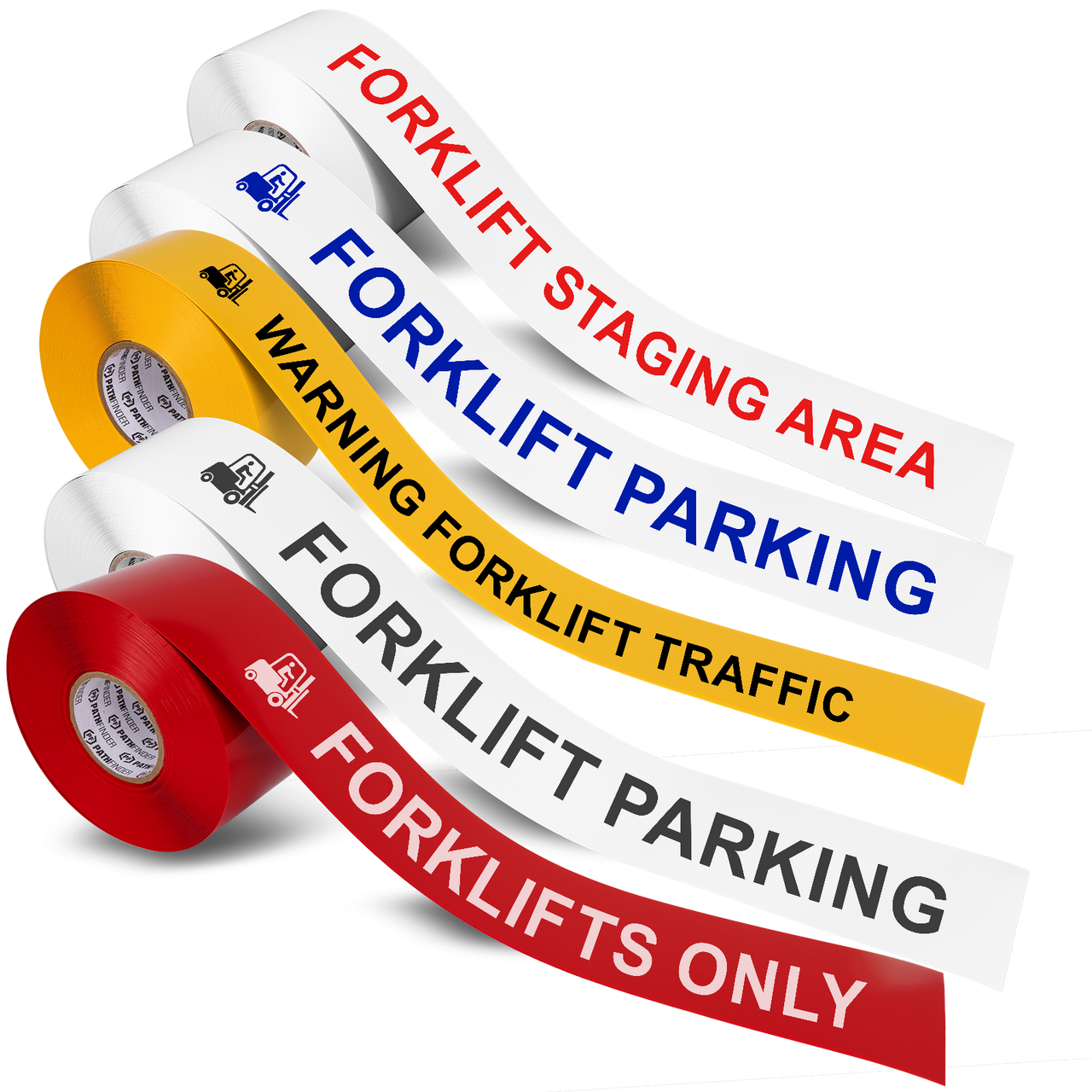 RIGID SIGNAL Forklift Floor Marking Tapes - DuraLabel