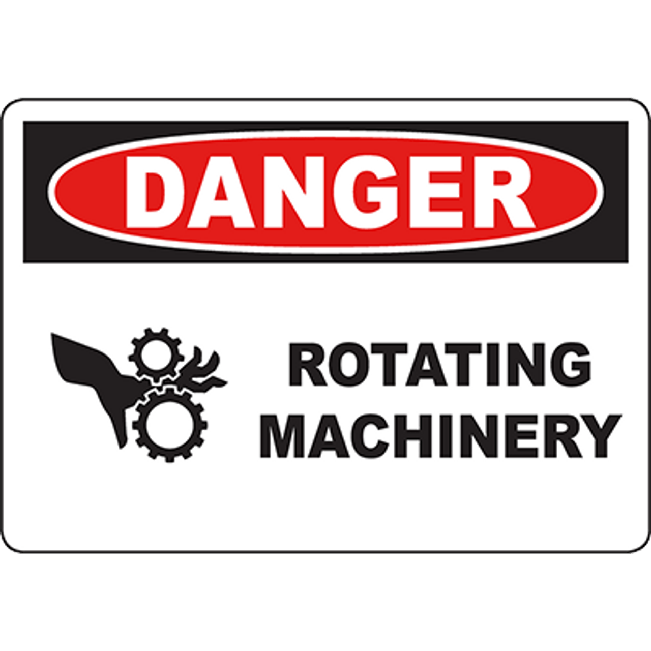 DANGER Rotating Machinery Sign | Graphic Products