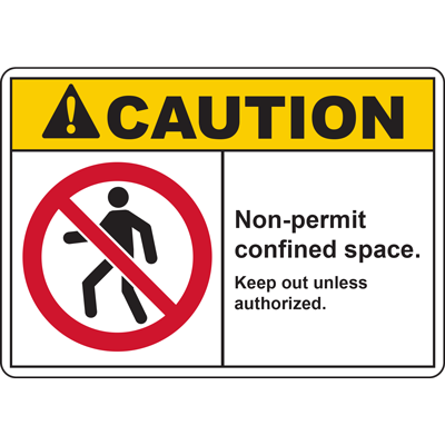 Non Permit Confined Space Sign