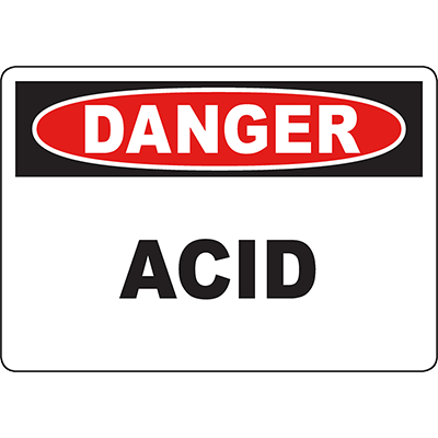 DANGER Acid Sign | Graphic Products