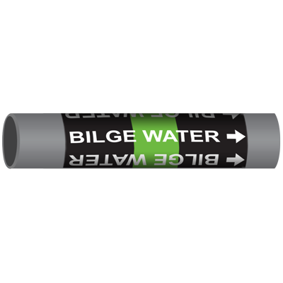 BILGE WATER Marine Pipe Marker - DuraLabel