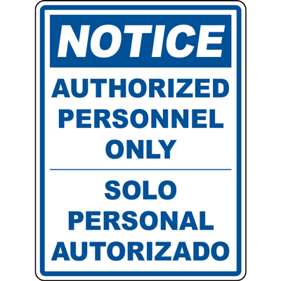 Authorized Personnel Floor Sign | Floor Marking | DuraLabel