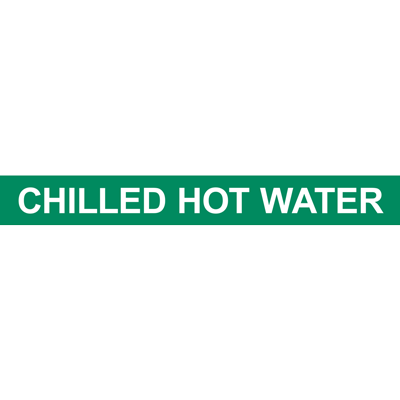 CHILLED HOT WATER PIPE MARKER | Graphic Products