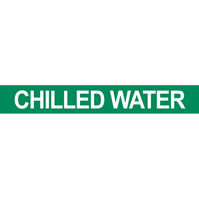 CHILLED WATER PIPE MARKER - DuraLabel
