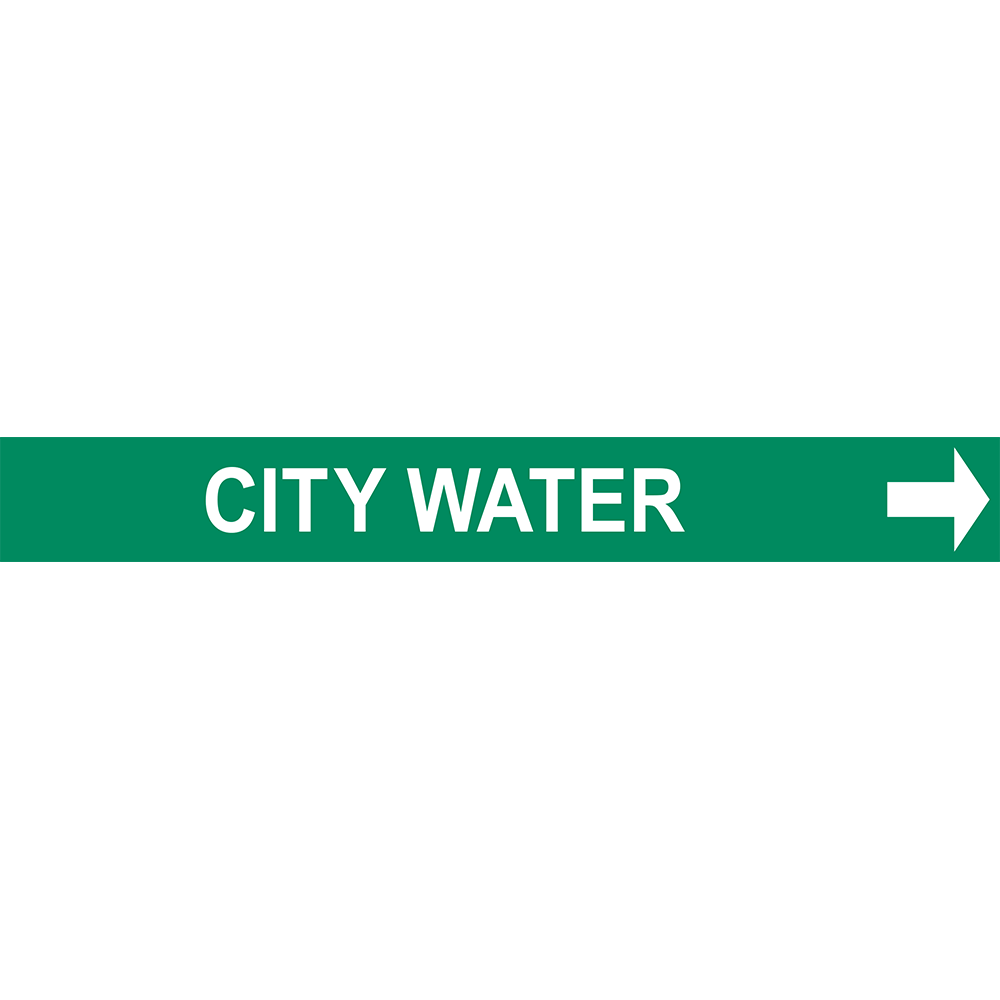 City Water Pipe Marker - Water Pipe Labeling | DuraLabel