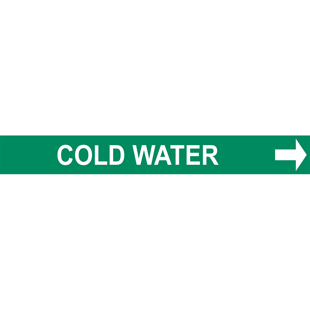 Cold Water Pipe Marker | Graphic Products