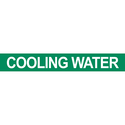 Cooling Water Pipe Marker | ANSI & ASME | DuraLabel