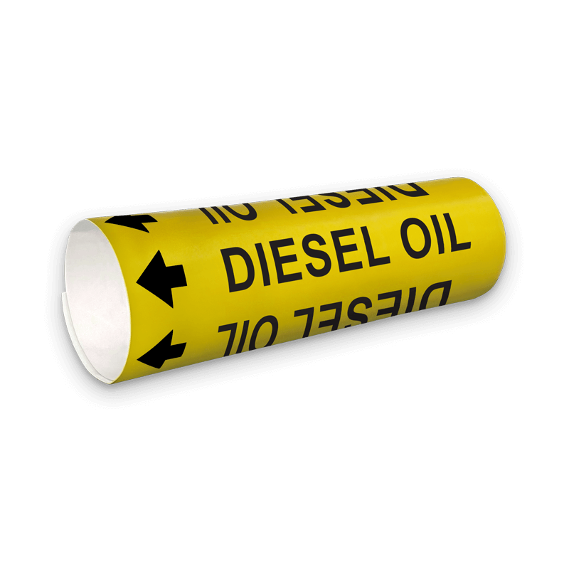 DIESEL OIL PIPE MARKER - DuraLabel