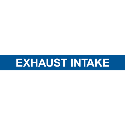 EXHAUST INTAKE PIPE MARKER | Graphic Products
