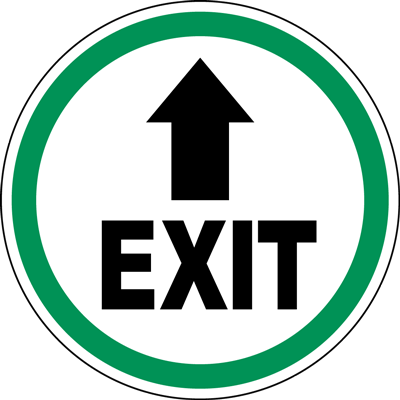 Exit Floor Sign Exit Sign| DuraLabel