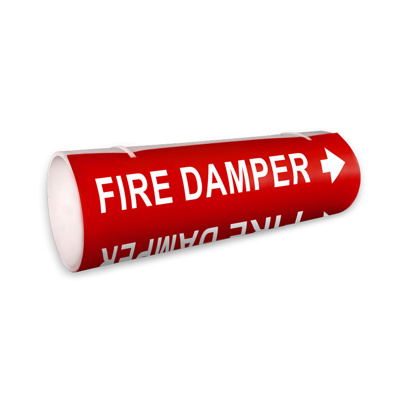 FIRE DAMPER PIPE MARKER | Graphic Products