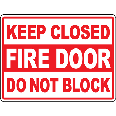 Fire Door/Closed Floor Sign |Fire Door Sign|DuraLabel