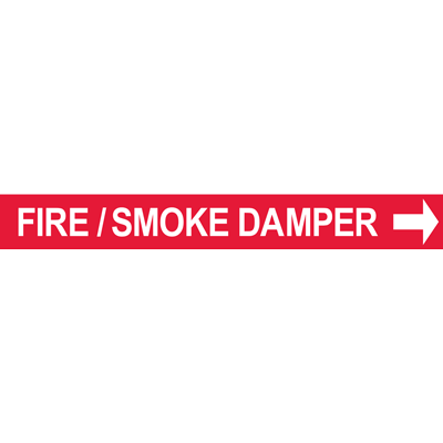 FIRE SMOKE DAMPER PIPE MARKER PM0379 - DuraLabel