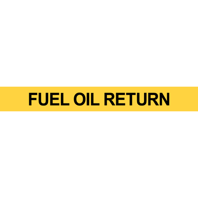 FUEL OIL RETURN PIPE MARKER | Graphic Products