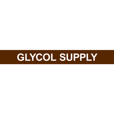 GLYCOL SUPPLY PIPE MARKER | Graphic Products