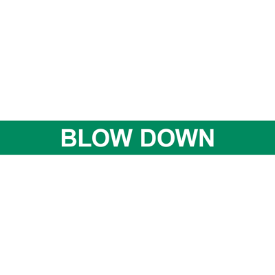 BLOW DOWN PIPE MARKER | Graphic Products