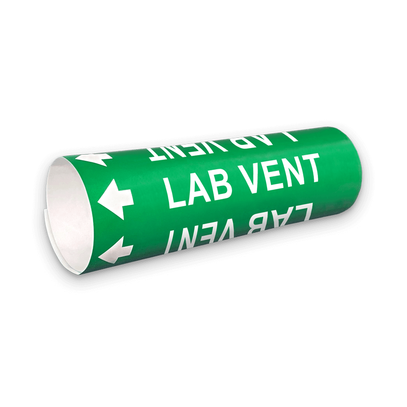 Lab Vent Pipe Marker for Water | Graphic Products