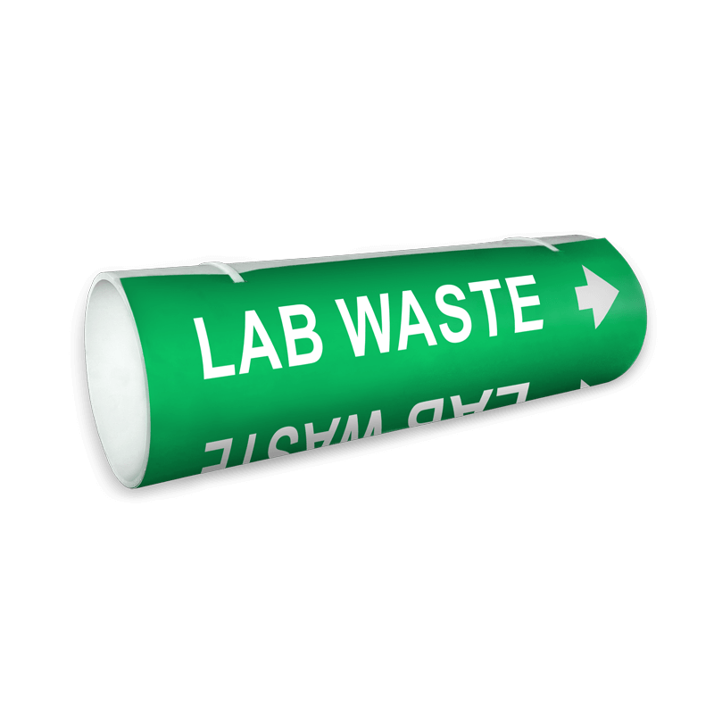 Lab Waste Pipe Marker for Water | Graphic Products